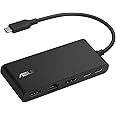Amazon.com: ASUS Dual 4K USB-C 5-in-1 Docking Station DC201 with USB-C ...