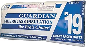 Guardian Gr123 R19 Fiberglass Insulation, 23" X 94' - Weather Stripping ...