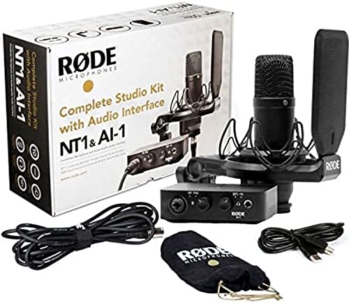 Rode - Complete Studio Kit including Nt1 Microphone, Ai1 Audio ...