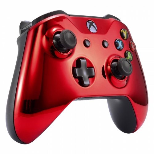 Chrome Red Wireless Bluetooth Custom Controller for Xbox One | Pricepulse