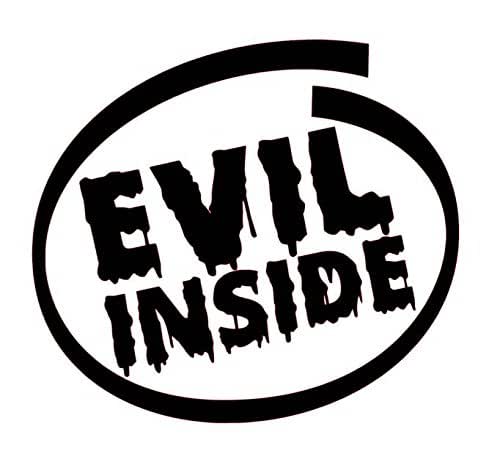 Amazon.com: Evil Inside Vinyl Decal, Custom Evil Inside Sticker, Vinyl ...