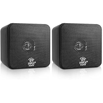 Pyle Home PCB3BK 3-Inch 100-Watt Mini Cube Bookshelf Speakers - Pair ...