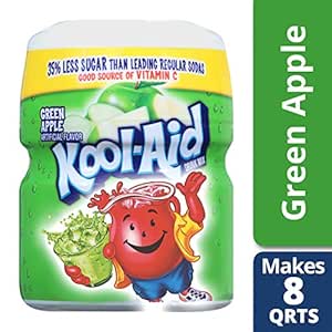 Amazon.com: Kool Aid Green Apple Drink Mix (19.5 oz Canister): Prime Pantry
