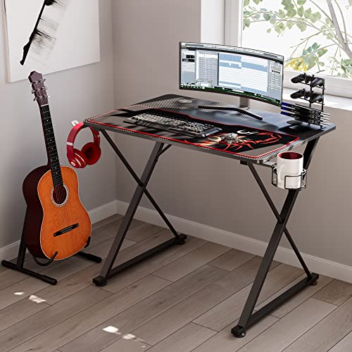 EUREKA ERGONOMIC Gaming Desk 31 Inch,Small Gaming Table for Kids, X ...
