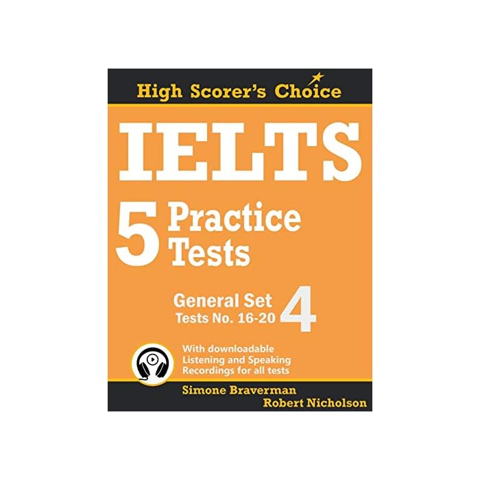 Buy IELTS 5 Practice Tests General Set 4 Tests No 16 20 High Scorer Buy IELTS 5 Practice Tests General Set 4 Tests No 16 20 High Scorer