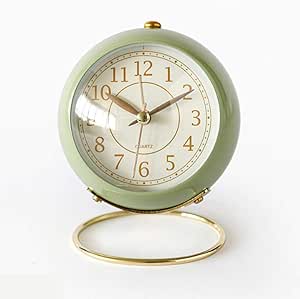 Amazon.com: JUSTUP Small Table Clocks, Classic Non-Ticking Tabletop ...