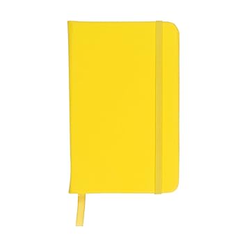 eBuyGB A4 Coloured Hardback Lined Paper Notebook, Yellow, Pack of 1 ...
