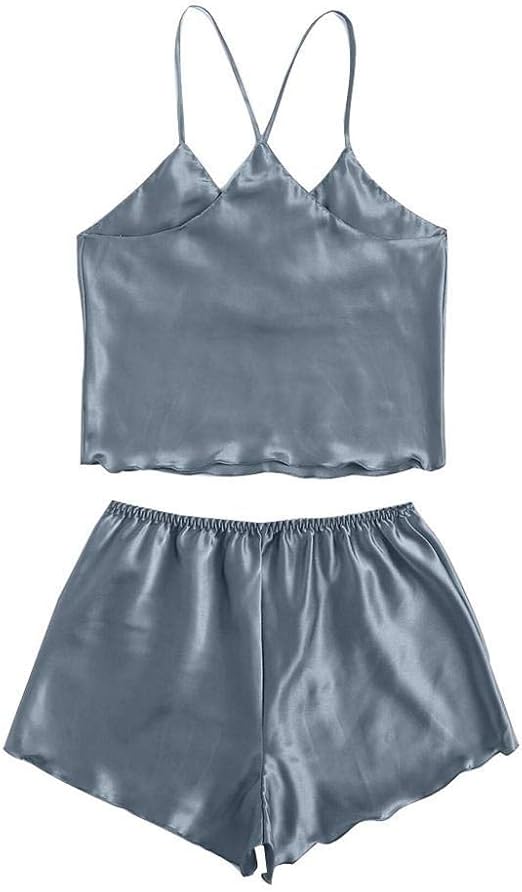 Ladies Patent Leather jumpsuitSilk Pajamas Set Women Sexy Lingerie ...