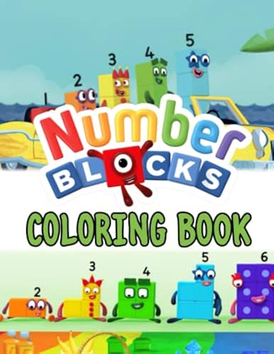Numberblocks Coloring Book: Colouring Book for kids - Easy and Simple ...