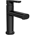 Moen 84794BL Meena Single-Handle Lavatory Faucet, Matte Black ...