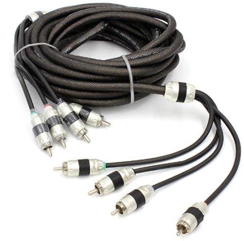 Stinger SI8420 20-Foot 4-Channel 8000-Series Audiophile Grade RCA ...