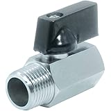 Amazon.com: 2 Pack Brass Mini Ball Valve 1/2" NPT Female x Male Thread Shut-Off Valve ...