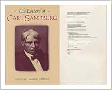 The Letters of Carl Sandburg: Carl Sandburg: 9780151506958: Amazon.com ...