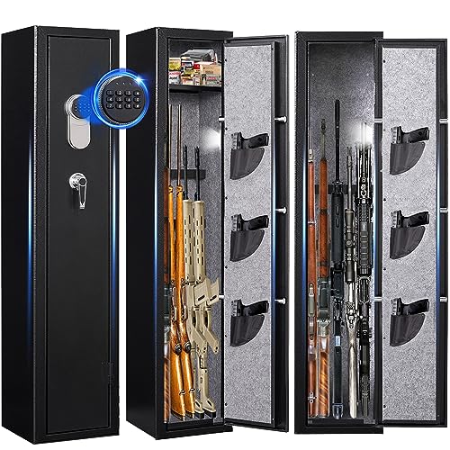 Fandon 5-6 Gun Safe, Gun Safes for Home Rifles and Pistols,Quick Access ...