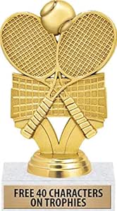 Amazon.com : Tennis Trophy, 6" Personalized Tennis Trophies, Tennis ...