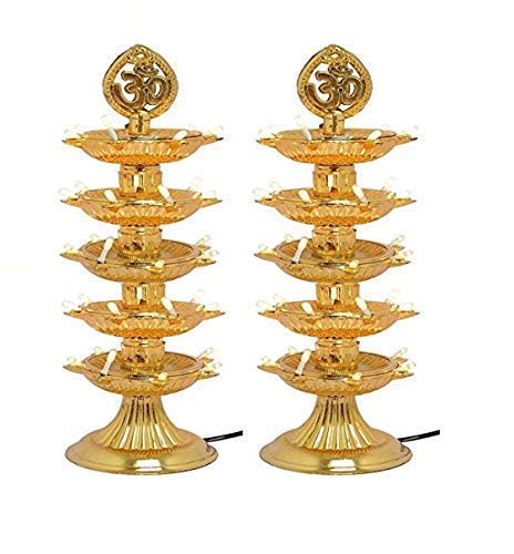 Buy ESSENTIAL PRODUCTS 5 Layer 35 led Light Pooja Light for Diwali ...