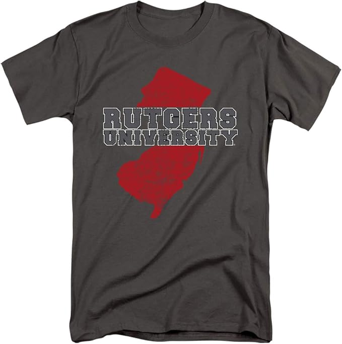 Amazon.com: Rutgers University Official State Unisex Adult Tall T Shirt ...