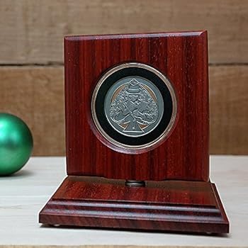Amazon.com: Challenge Coin Rotating Display Case - Natural Ipe Wood ...