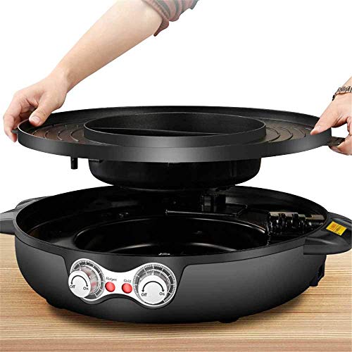 Hot Pot with Grill, Hot Pot Electric with Dual Temperature Control, Hot ...
