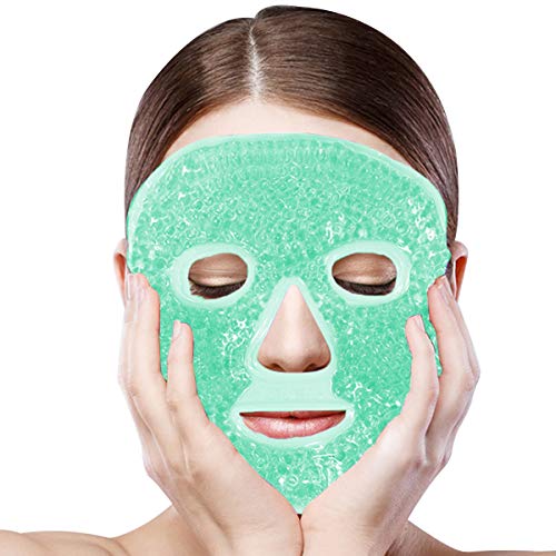 Jakuva Hot and Cold Therapy Full Face Gel Mask,Face Ice Mask for Woman ...