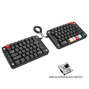 Amazon.com: Koolertron Programmable Split Mechanical Keyboard with OEM ...