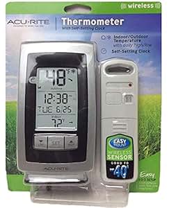 Amazon.com : Acurite Digital Indoor / Outdoor Wireless Thermometer ...