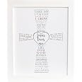 Amazon.com : Jesus Loves Me Frame for Baby's Baptism, Dedication or ...