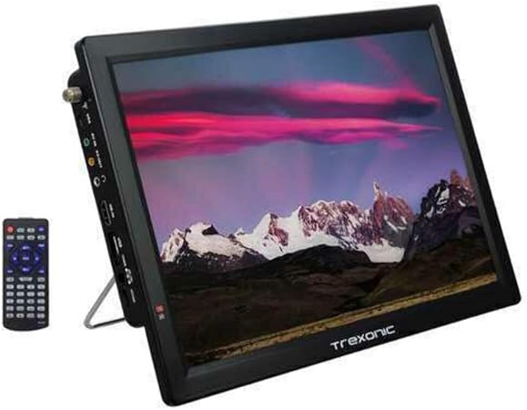 Trexonic Portable Rechargeable 14" LED TV with HDMI, SD/MMC, USB, VGA ...