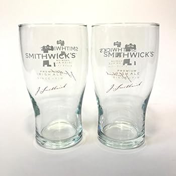 Amazon.com | Smithwick's Irish Red Ale History of Smithwicks Pint Glass ...