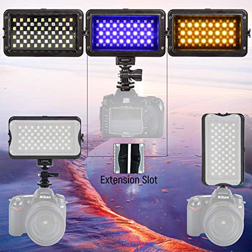 RGB Portable LED Video Light Panel, 3300K-5600K On-Camera Photography ...