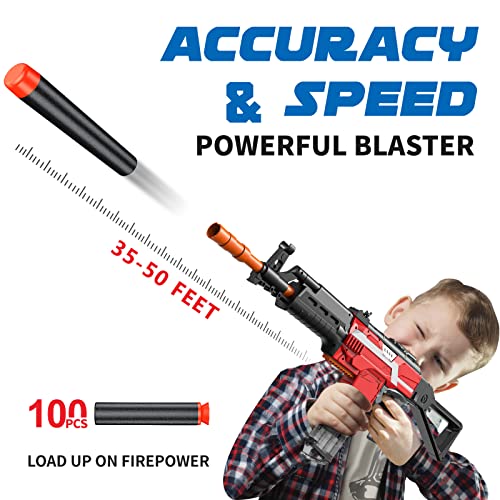 Automatic Toy Gun Kids, Automatic Toy Foam Blasters, Stem Toys for 6-12 ...