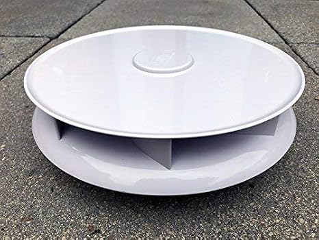ICC Low profile rotary roof vent for vans buses - White - Large wind ...