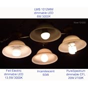 PureSpectrum 20W Fully Dimmable Spiral CFL(2 Pack) 2700K 6000 hours ...