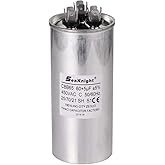 Amazon.com: BlueNatHxRPR 40-5 uF MFD CBB65 Capacitor Air Conditioner Capacitor Round Dural Motor ...