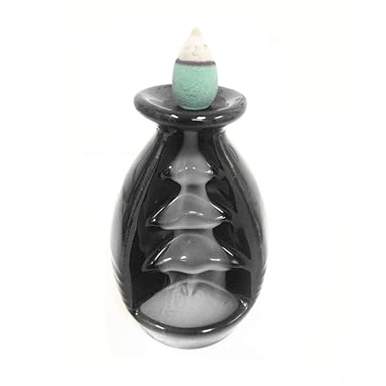 Retro Handmade Porcelain Ceramic Backflow Incense Burner Buddhist ...