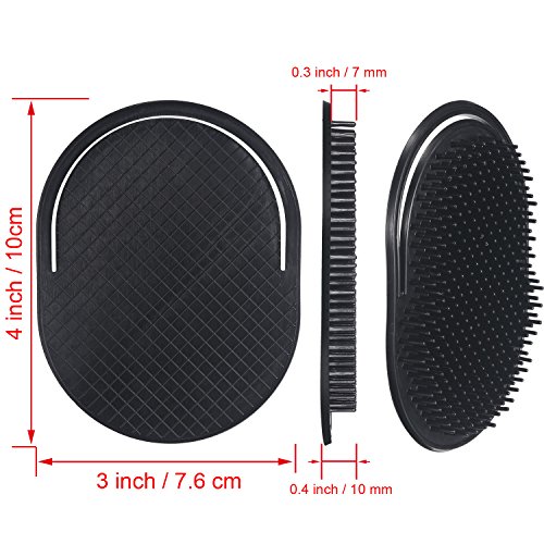 BBTO 12 Pieces Pocket Palm Combs, Soft Portable Pocket Brush, Shampoo ...