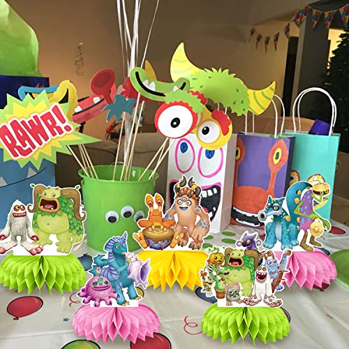My Singing Monsters Party Decorations Honeycomb Centerpiece, 7 Pieces ...