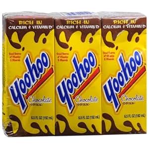 Amazon.com : YOO HOO CHOCOLATE DRINK 3 PACK BOXES CAFFEINE FREE : Soda ...