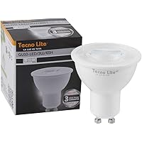 Tecnolite - Foco GU10 Tecnología LED 5.5 Watts, Luz de Día, No Atenuable. Iluminación Interior e ...