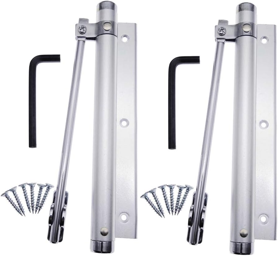 YUOIP® Door Closer Light Duty Aluminum Alloy Adjustable Automatically ...