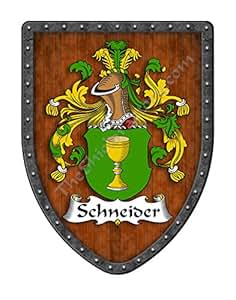 Amazon.com: Schneider Family Crest Custom Coat of Arms, Family Ancestry ...