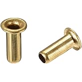 Amazon.com: uxcell Hollow Rivet,2mm x 4mm Through Hole Copper Hollow ...