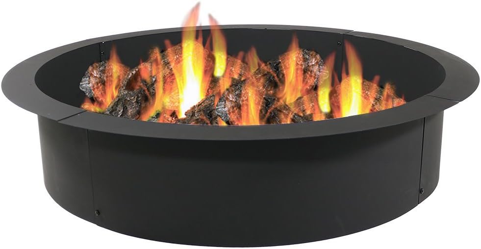 Sunnydaze Wood Burning Outdoor Fire Pit Ring Liner Heavy Duty DIY Sunnydaze Wood Burning Outdoor Fire Pit Ring Liner Heavy Duty DIY