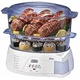 Amazon.com: Oster 5712 Electronic 2-Tier 6.1-Quart Food Steamer, White ...