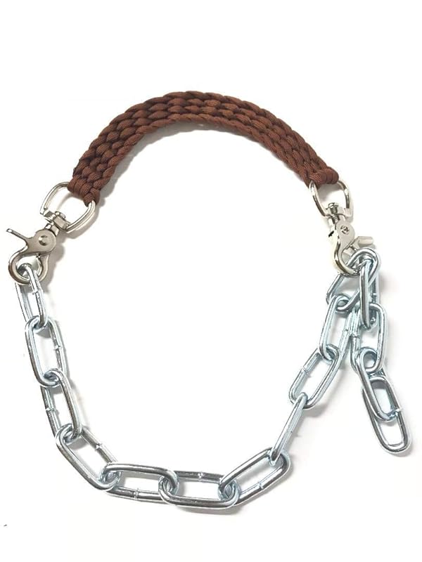 Amazon.com: goat show collar with chain chocolate brown, optional goat ...