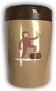 Funny Bigfoot Beer Yeti Booze Alcohol Stainless Steel Food Jar, Thermos ...
