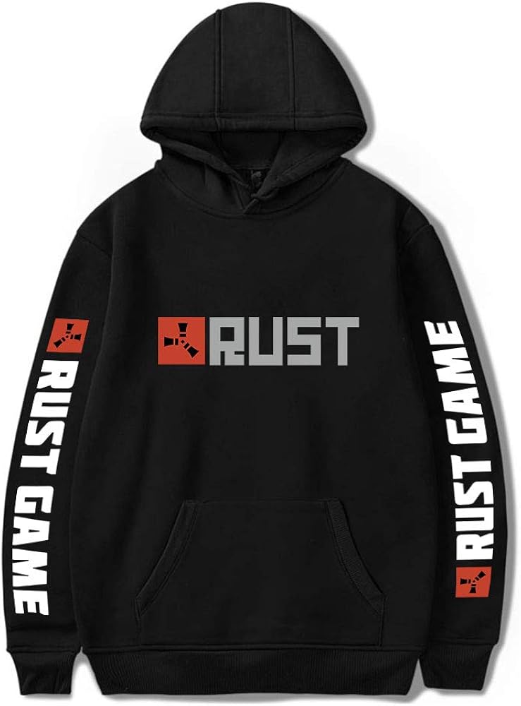 Unizka Rust Game Hoodie Casual Hip Hop Streetwear Pullover Thin ...