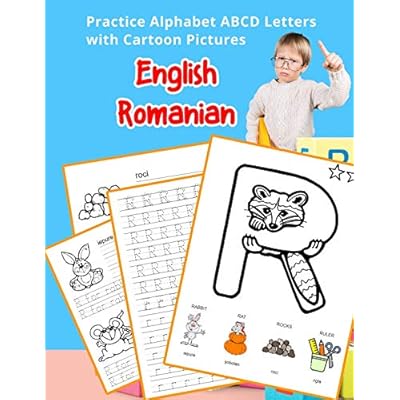 Buy English Romanian Practice Alphabet ABCD letters with Cartoon ...