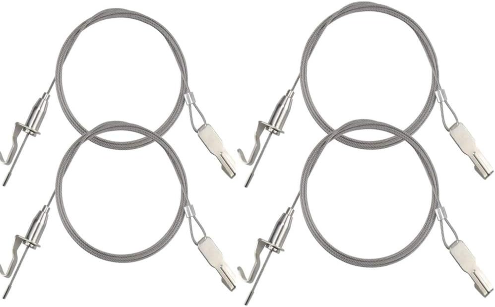 Alambre Colgante de Acero Inoxidable, 4 Piezas Ajustable Cuerda Alambre ...