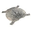 Amazon.com: Area Rug Faux Zebra Print Rug 4x4.6 Feet Rug/Mat/Carpets ...